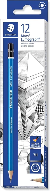 ARTIST PENCILS Pencil Mars Lumograph, 7H Artist Quality Sketching and ...
