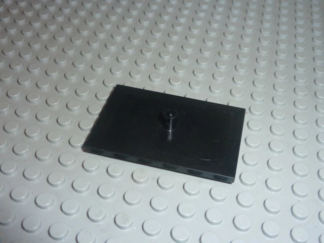 LEGO BLACK TRAIN Bogie Plate Tile Modified 6x4 5mm Pin Ref 4025 Set ...
