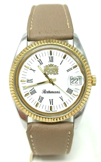 OROLOGIO ROTHMANS SWISS made watch vintage tobacco clock 35mm man ...