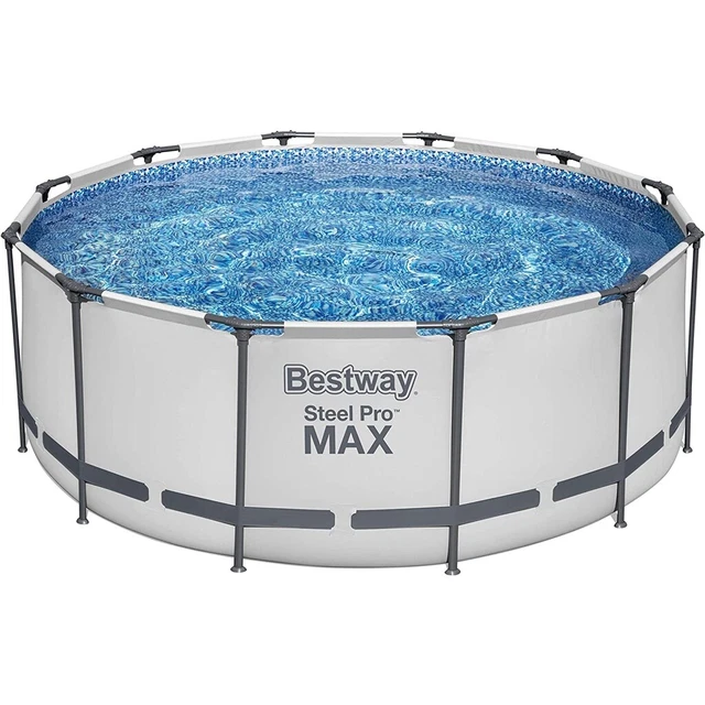 BESTWAY 56420 STEEL Pro MAX Frame Pool Komplettset mit Filterpumpe EUR ... BESTWAY 56420 STEEL Pro MAX Frame Pool Komplettset mit Filterpumpe EUR ...