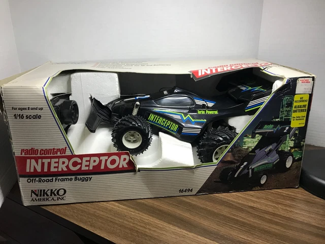 RARE VINTAGE NIKKO Interceptor Turbo RC Off-Road Buggy Car W/Remote ...