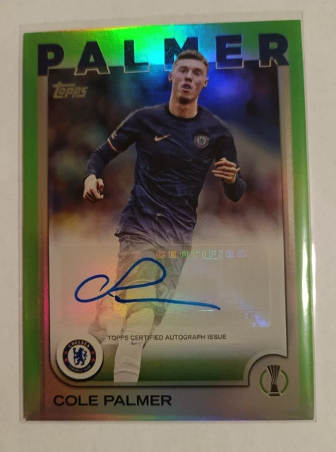 TOPPS UCC FLAGSHIP 2024/25 Cole Palmer Auto Autograph 199 UEFA Club ...