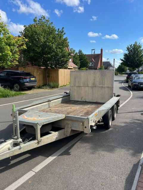 IFOR WILLIAMS TWIN Axle Flatbed Trailer with Ramp – Good Condition ...