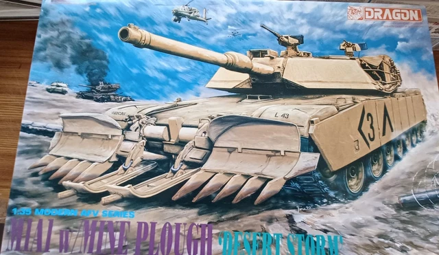 1:35 DRAGON 3516 M1A1 w/Mine Plough Desert Storm EUR 35,00 - PicClick DE