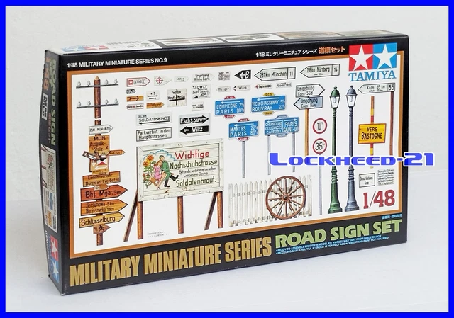 TAMIYA 32509 1/48 German WW2 Military Miniature Series Road Sign Set ...