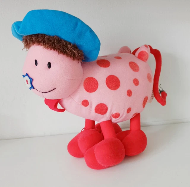 THE MAGIC ROUNDABOUT Ermintrude Cow with brown hair Soft Toy Plush ...
