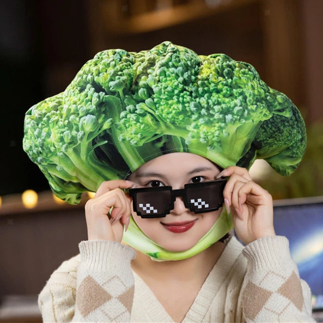 COSPLAY COSTUME HAT Broccoli Birthday Photo Props Plush Headgear Hat £13.06 - PicClick UK