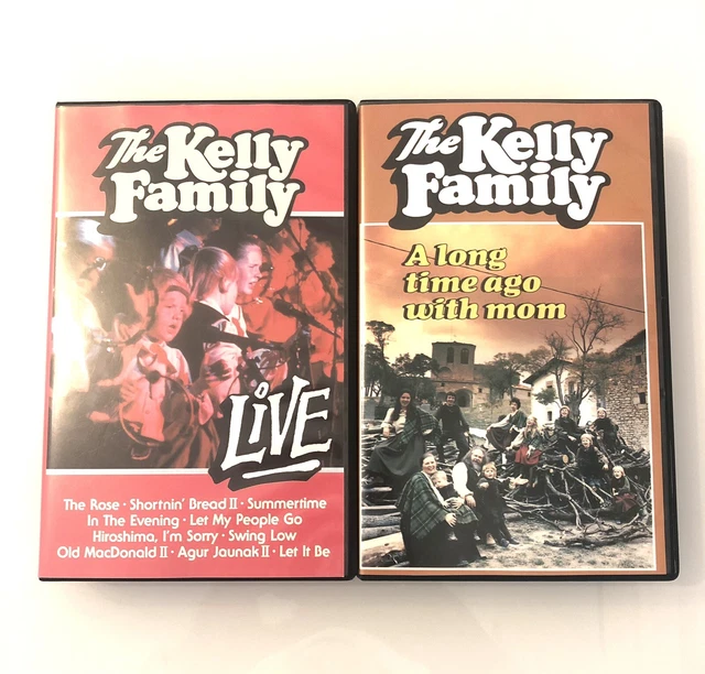 2 VHS KASSETTE Kelly Family Live & A Long Time Ago With Mom „Vintage ...