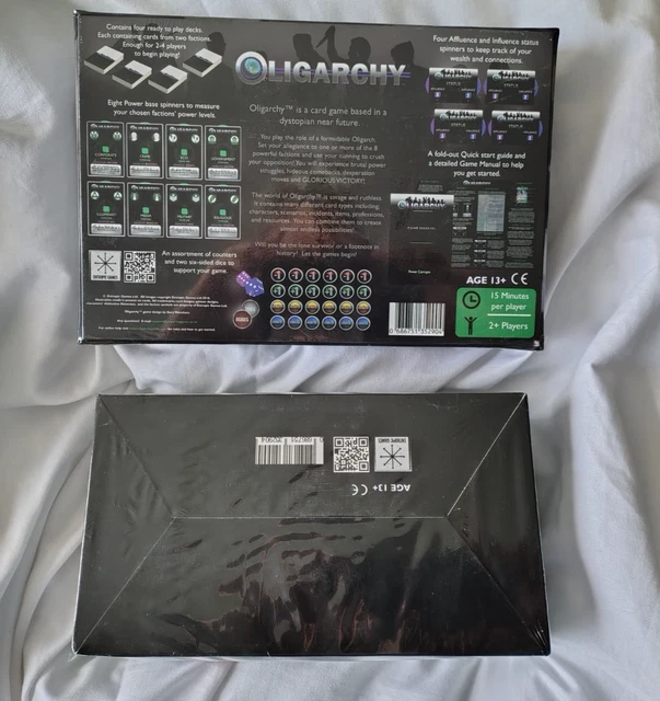 RARE OLIGARCHY A Dystopian Card Game & Booster Pack Set - New / Sealed ...