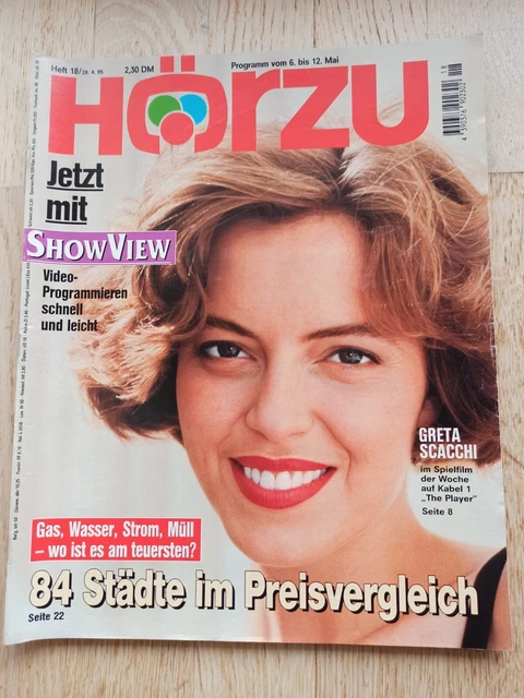 HÖRZU TV ZEITSCHRIFT Nr 18 28. April 1995 Programm 6.5.-12.5. Greta ...