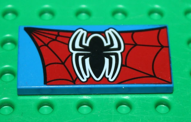 LEGO SPIDERMAN BLUE Tile2x4 ref 87079pb0242/set 10687 Spider-Man ...