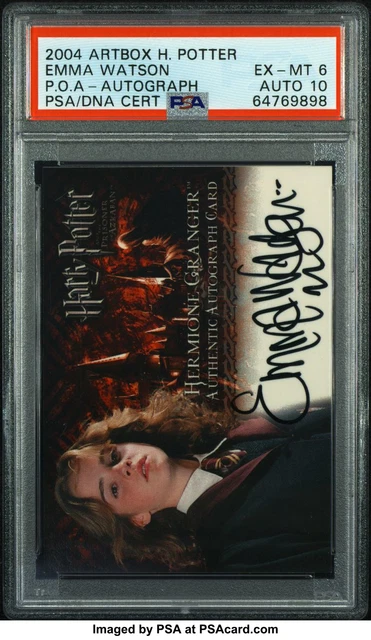 HARRY POTTER ARTBOX Hermione Granger Emma Watson Autograph Card PSA ...