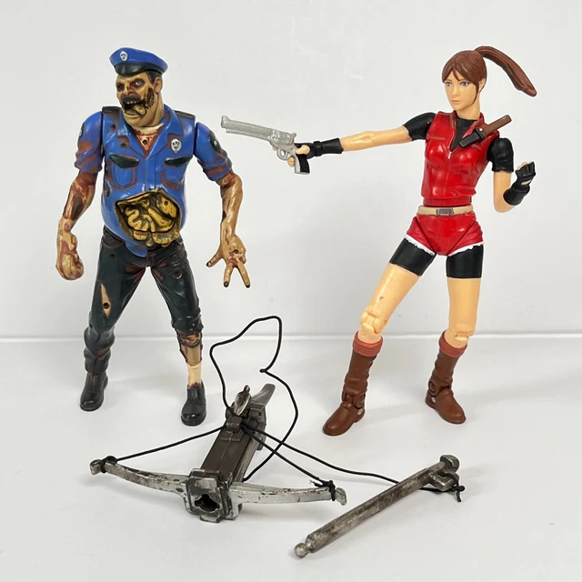 RESIDENT EVIL 2 - CLAIRE REDFIELD & ZOMBIE COP - ToyBiz Capcom Figures ...
