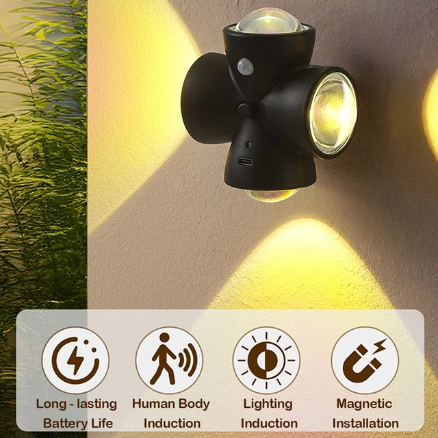 SMART LED GRADIENT Motion Sensor Ambient Night Lights USB Rechargeable ...