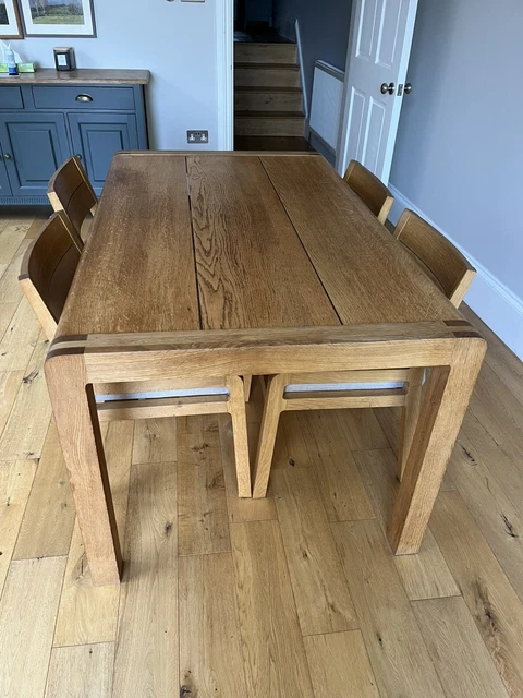 HABITAT RADIUS SOLID oak dining Table And 4 chairs £750.00 - PicClick UK