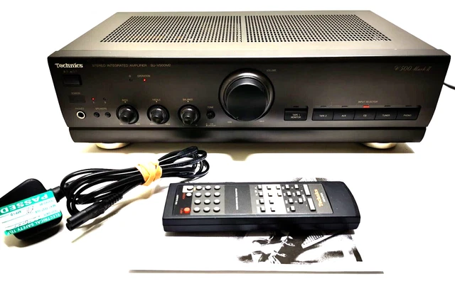 TECHNICS SU-V500M2 STEREO Integrated Amplifier & Rem - Serviced Fully ...