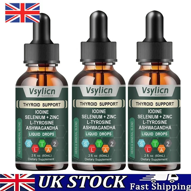 NASCENT IODINE LIQUID Drops Daily Supplement for Thyroid, Immune ...