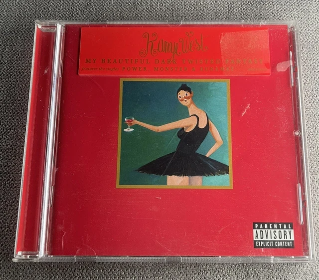 KANYE WEST - My Beautiful Dark Twisted Fantasy MBDTF CD HYPESTICKER $16 ...
