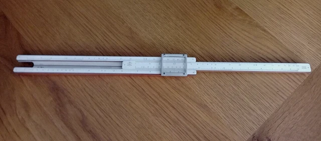 VINTAGE BRITISH MADE Engineering Sliding Ruler A C Thornton Ltd (P I C ...