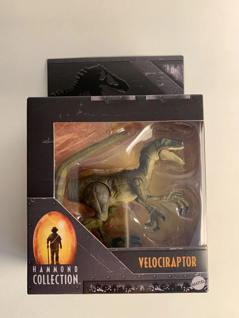 JURASSIC WORLD HAMMOND Collection JP3 Male Velociraptor Raptor Jurassic ...