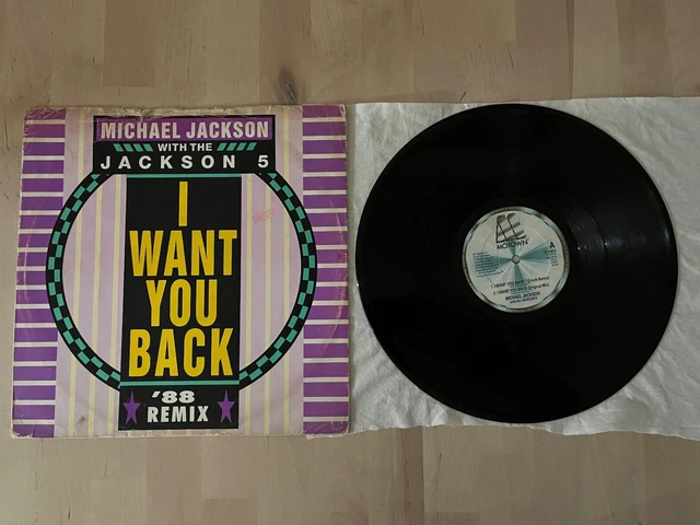 MICHAEL JACKSON WITH Jackson 5 - I want you back 88 Remix 12" Record £ ...