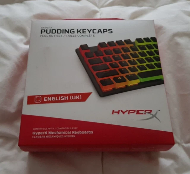 HYPERX PUDDING KEYCAPS - Full Key Set - PBT - Black - English (UK ...
