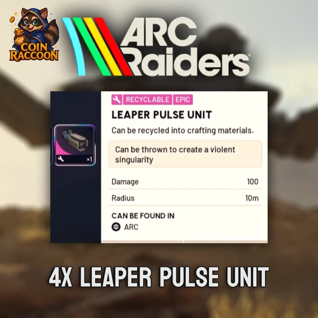 ARC RAIDERS 💫 4x LEAPER PULSE UNIT 💫 Schnell und Sicher 💫 24/7 💫 ...