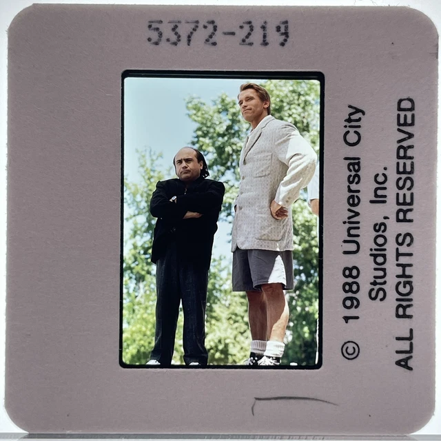 35MM SLIDE TWINS 80s Movie Arnold Schwarzenegger Danny DeVito Publicity ...