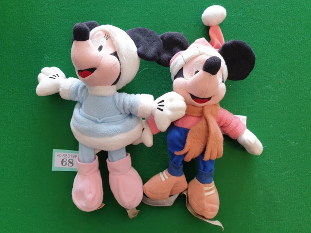 DISNEY ON ICE Mickey & Minnie Mouse Mugs with Flip Top Plastic Lid Cups ...