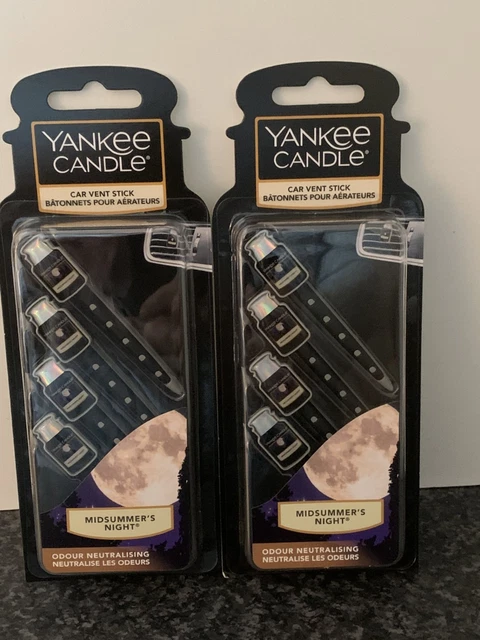 YANKEE CANDLE CAR Vent Sticks 2 Packs Midsummers Night $11.09 - PicClick AU