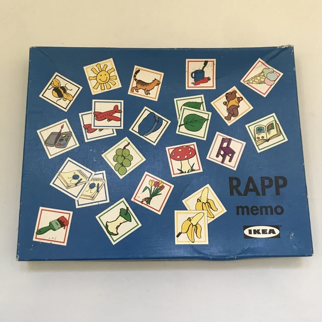 IKEA RAPP MEMO Memory Game Vintage Cards Picture Match £4.50 - PicClick UK