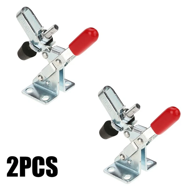 2 TYPES QUICK Toggle Clamp Push Pull Clip Holding Handle Vertical Tool ...