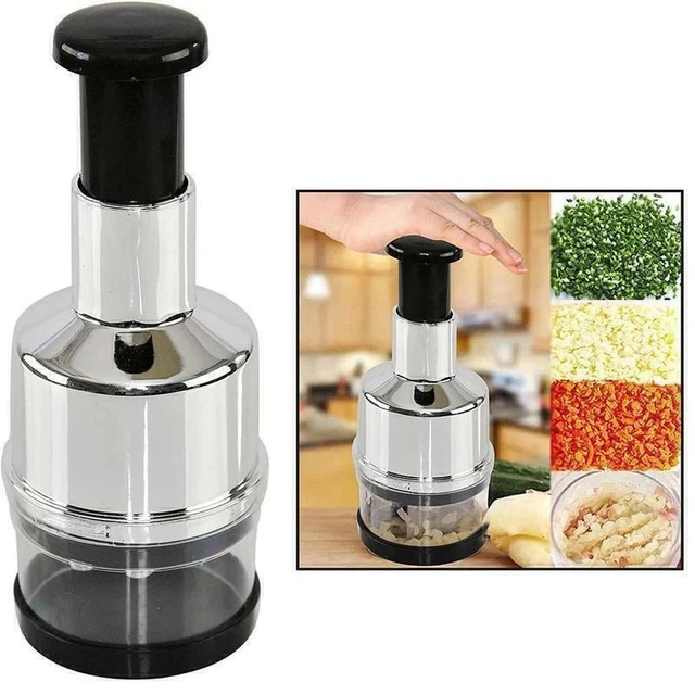 VEGETABLE FRUIT SALAD Onion Garlic Food Hand Chopper Cutter Slicer ...