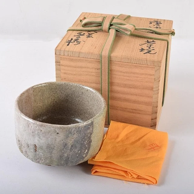 TOYOZO ARAKAWA LIVING National Treasure KARATSU-style Tea Bowl w/ Box ...