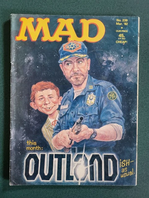 BRITISH-UK MAD Magazine - #239 - Mar 1982 ~ Sean Connery-Outland Cover ...
