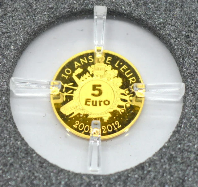 FRANCE, SOWER-SEMEUSE, 10 years of the euro, PURE GOLD, 5 EUROS, 2012 ...