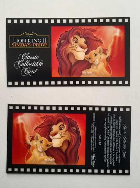 LION KING DISNEY rare two animation cel cards deal $25.00 - PicClick CA