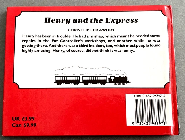 THOMAS THE TANK Engine - The Railway Series Book - #37 - Henry And The ...