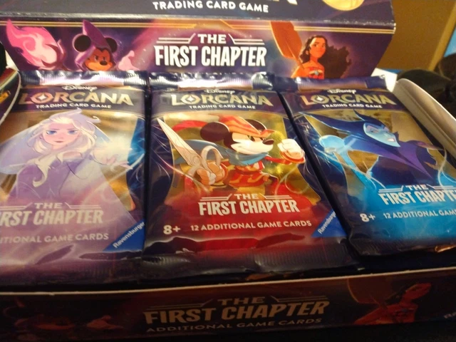 DISNEY LORCANA: THE First Chapter BOOSTER BOX 24 Packs In Hand OPEN BOX EUR 280,40 - PicClick FR