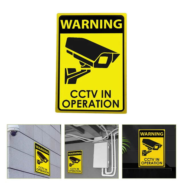 ACRYLIC MONITORING WARNING Signs Cctv Surveillance Sign £13.01 ...