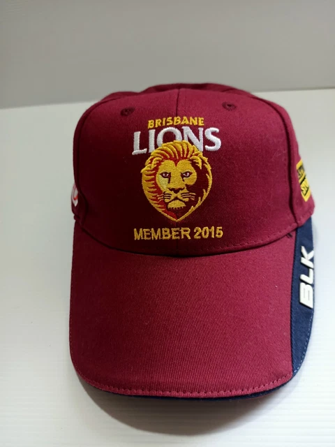 BRISBANE LIONS AFL Football 2015 Member Collectable BLK Snapback Cap ...