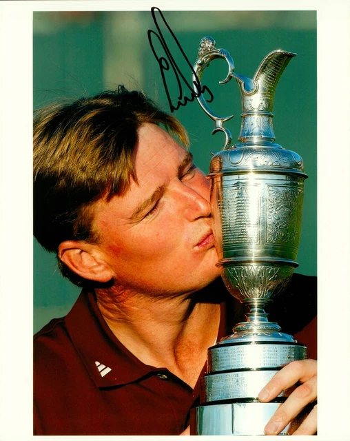 ERNIE ELS SIGNED 10x8 Photo Golf Open Championship Autograph ...
