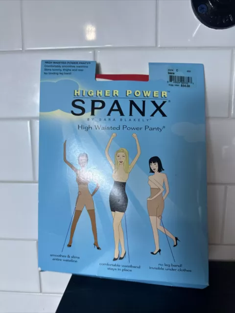 SPANX HIGHER POWER Panties Performance Underwear Mid Thigh BARE Size C ... SPANX HIGHER POWER Panties Performance Underwear Mid Thigh BARE Size C ...