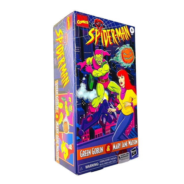 MARVEL LEGENDS SPIDER-MAN Animated Series VHS Green Goblin & Mary Jane ...