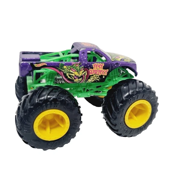 HOT WHEELS MONSTER Jam Test Subject Monster Truck 1:64 Scale Purple ...