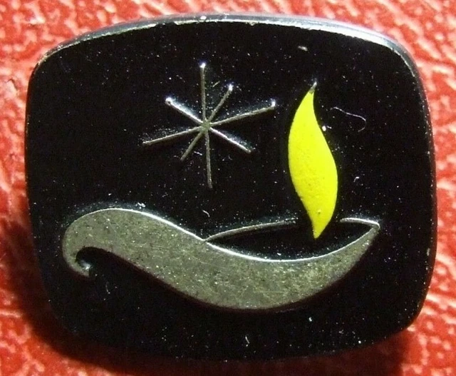 CHRISTIAN OIL LAMP symbol of light of Jesus Brooch EUR 8,71 - PicClick FR