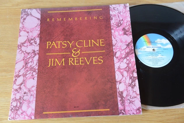 PATSY CLINE JIM REEVES Remembering Patsy Cline & Jim Reeves LP MCA-1467 ...