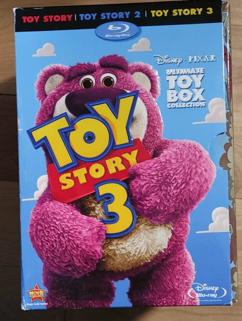 DISNEY PIXAR TOY Story Ultimate Box Collection Trilogy Blu-ray & DVD 10 ...
