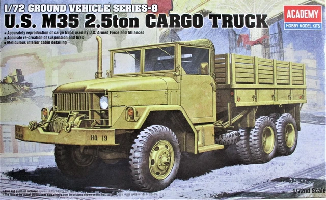 ACADEMY 13410. US M35 2.5T Cargo Truck. 1/72 scale Plastic Kit £9.95 ...