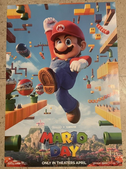 THE SUPER MARIO Bros. Movie Collectible Mar10 Mini Poster 13x19 Limited ...